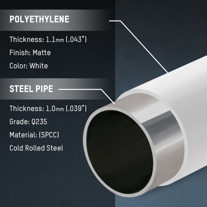 white polyethylene pipe