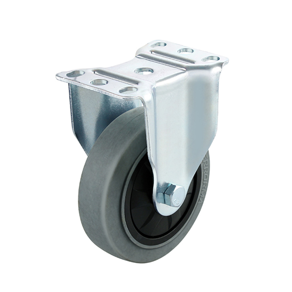 4" Plate Rigid Plate ESD Caster | EW-4PF